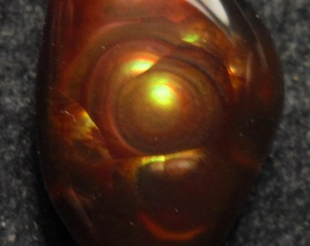Beautiful fire agate cab E0449 by YMCOMPANYGEMSTONES on Etsy