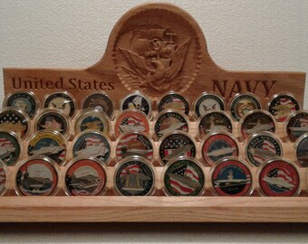 Challenge coin rack | Etsy