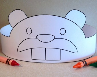 Cowboy Hat Paper Crown COLOR YOUR OWN Printable