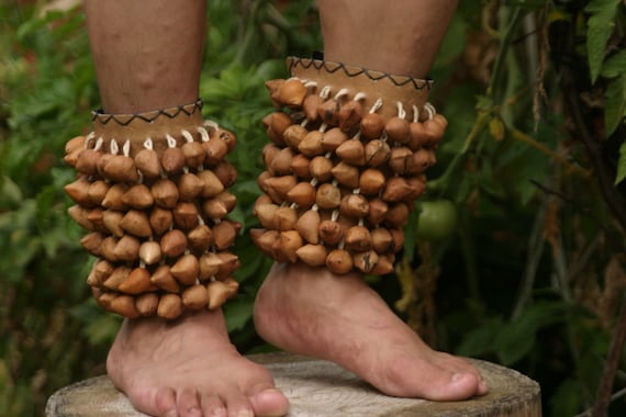 Authentic Aztec Dancer Regalia Anklet Rattles XL small micro