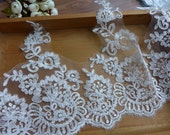 Lace Trims Wedding Fabrics Tulle Beaded Applique by lacelindsay
