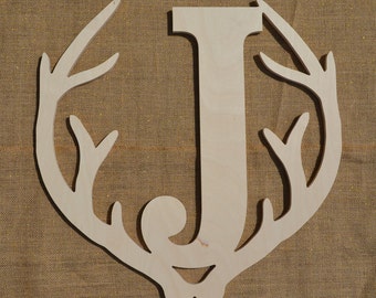 Antler monogram | Etsy