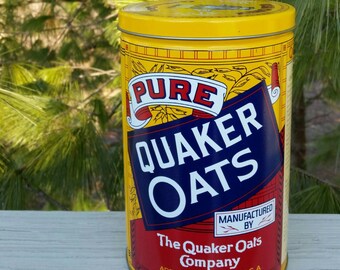 Quaker oats tin | Etsy