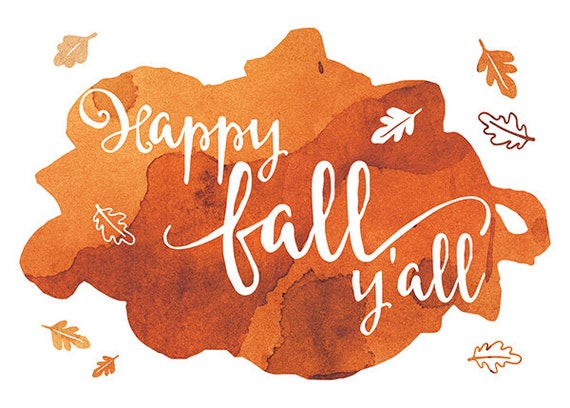 happy fall y'all // printable design // Home Decor