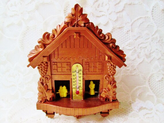 Witch and Hansel & Gretel Cottage Barometer Weather Forecaster