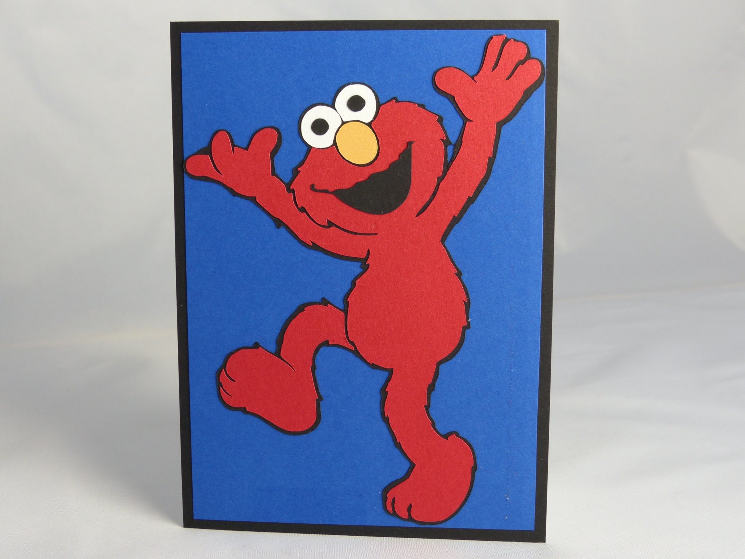 Handmade Greeting Card: Sesame Street Elmo Birthday Card