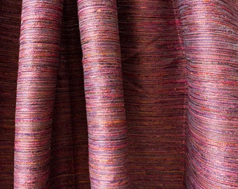 Pink silk curtains | Etsy