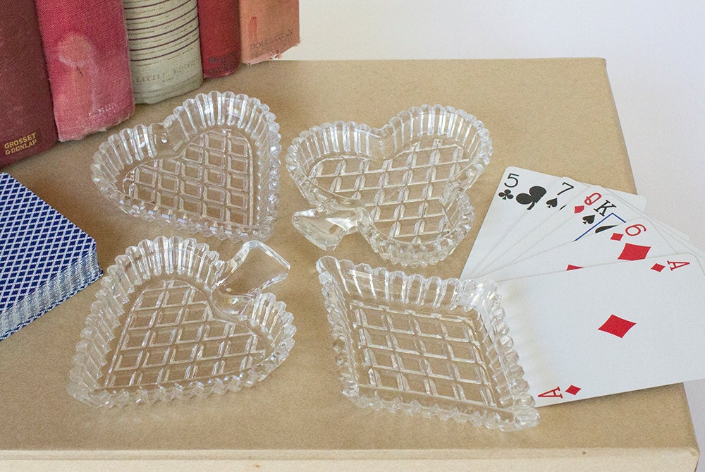 Game Night Snack Dishes, Deck of Cards Suit, Spade, Club, Heart ...