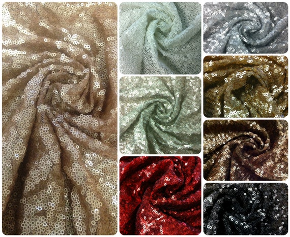 3mm Mini Matte Overlapping Sequins on Nylon Mesh by TripleTextile
