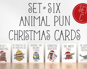 Animal pun card | Etsy