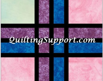 Stained Glass/Denim Quilt Pattern