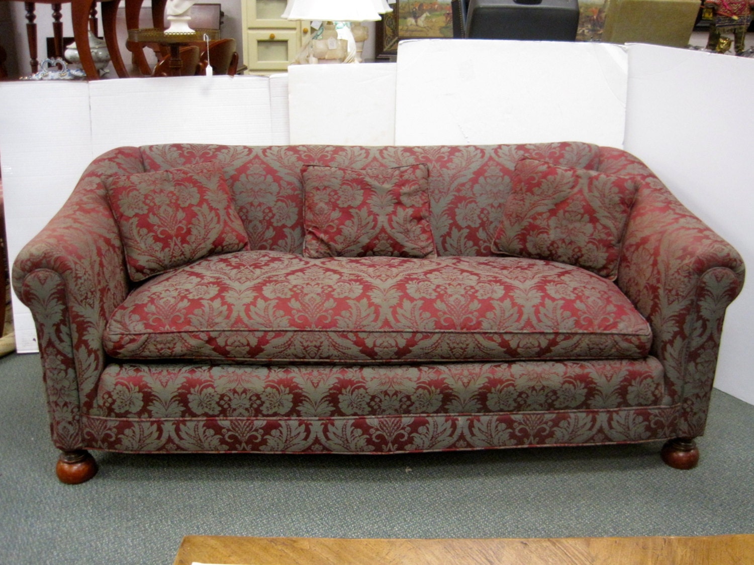 Baroque Style Sofa with Brocade Upholstery – Haute Juice