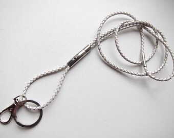 Leather lanyard | Etsy