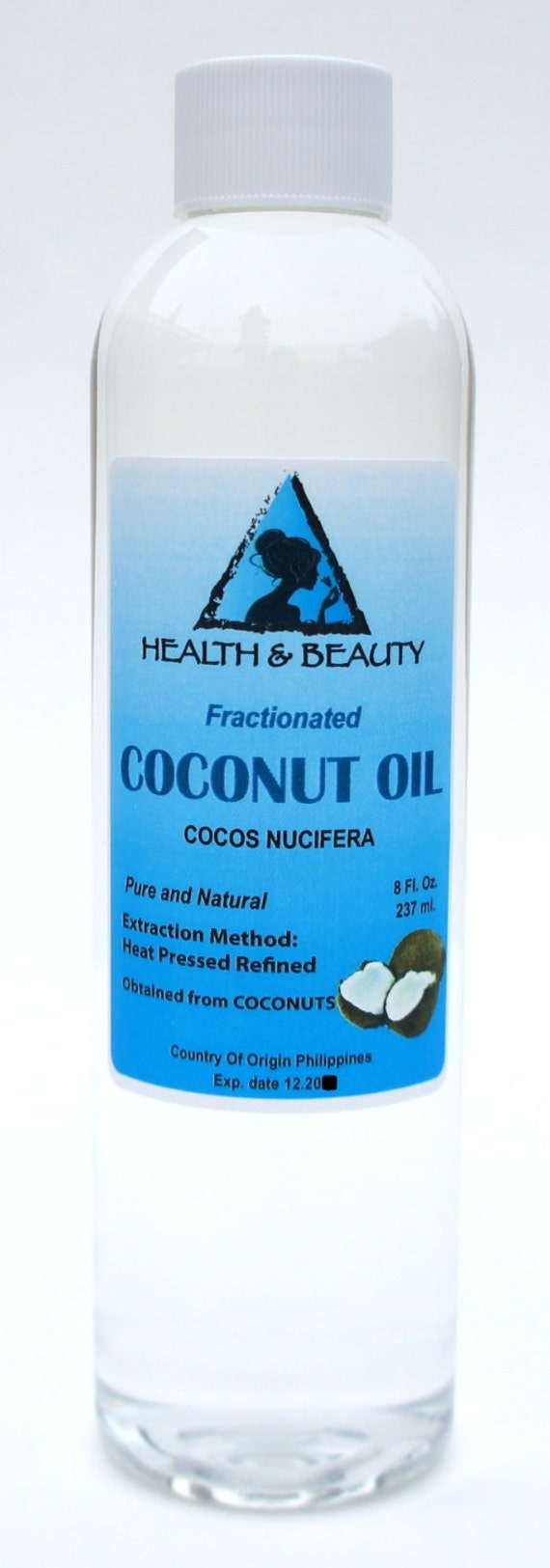 8 oz COCONUT OIL FRACTIONATED Organic Carrier by HBOilsCenter