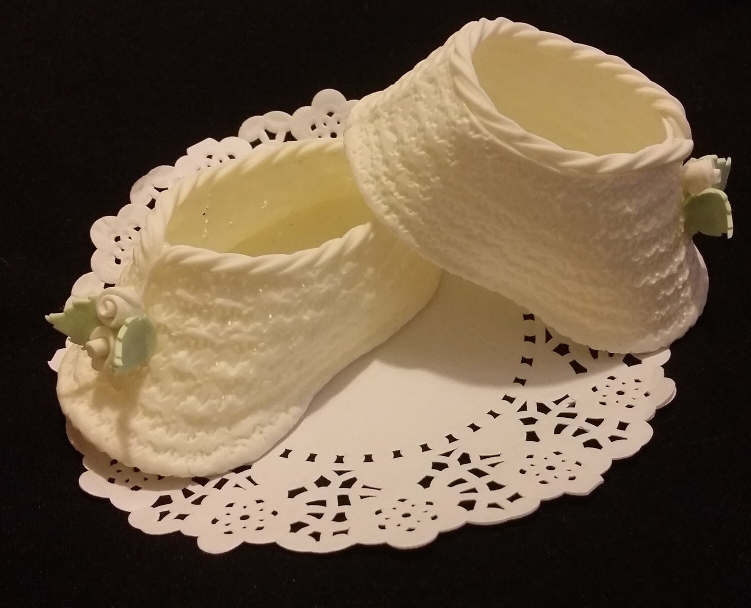 Pink Baby Booties for Cake Baby Booties Cake Topper Booties