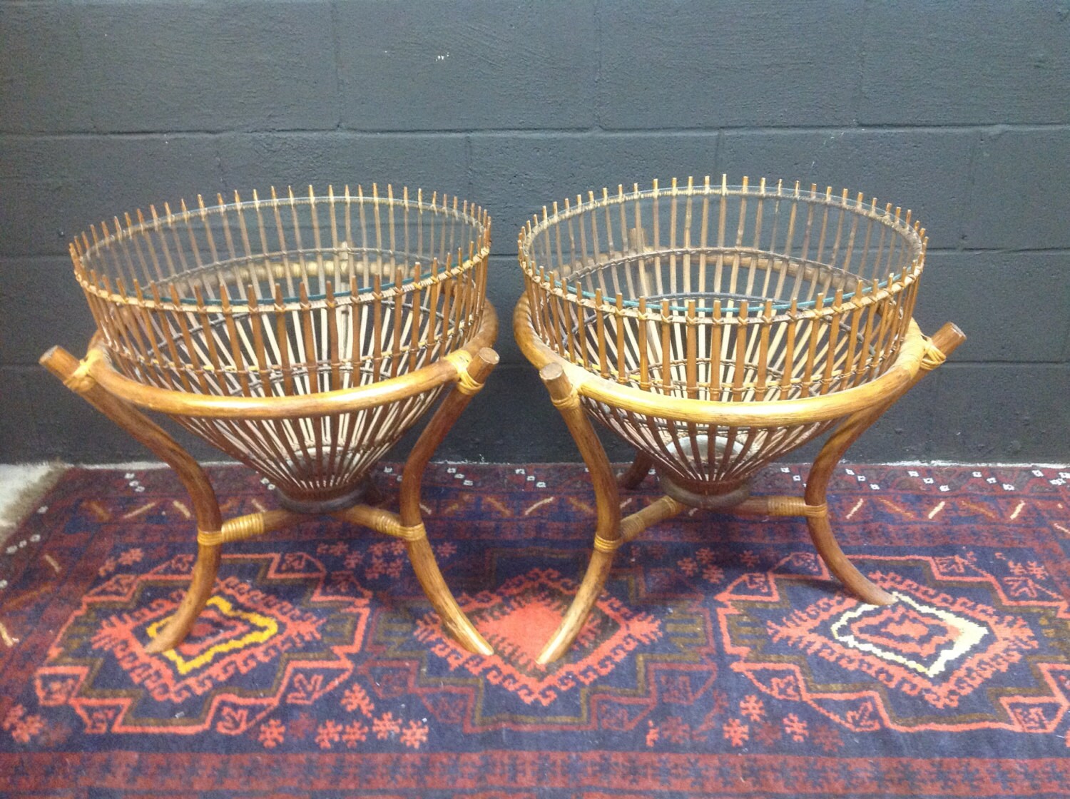 Mid Century Fish Basket Tables – Haute Juice