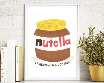 Nutella print | Etsy