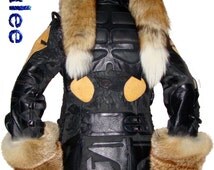 Unique sheepskin coat men related items | Etsy