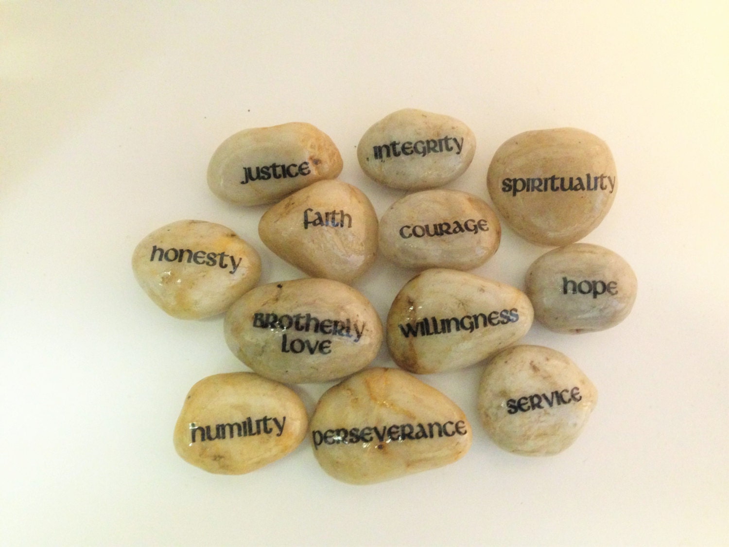 12 step principles stones inspirational stones recovery