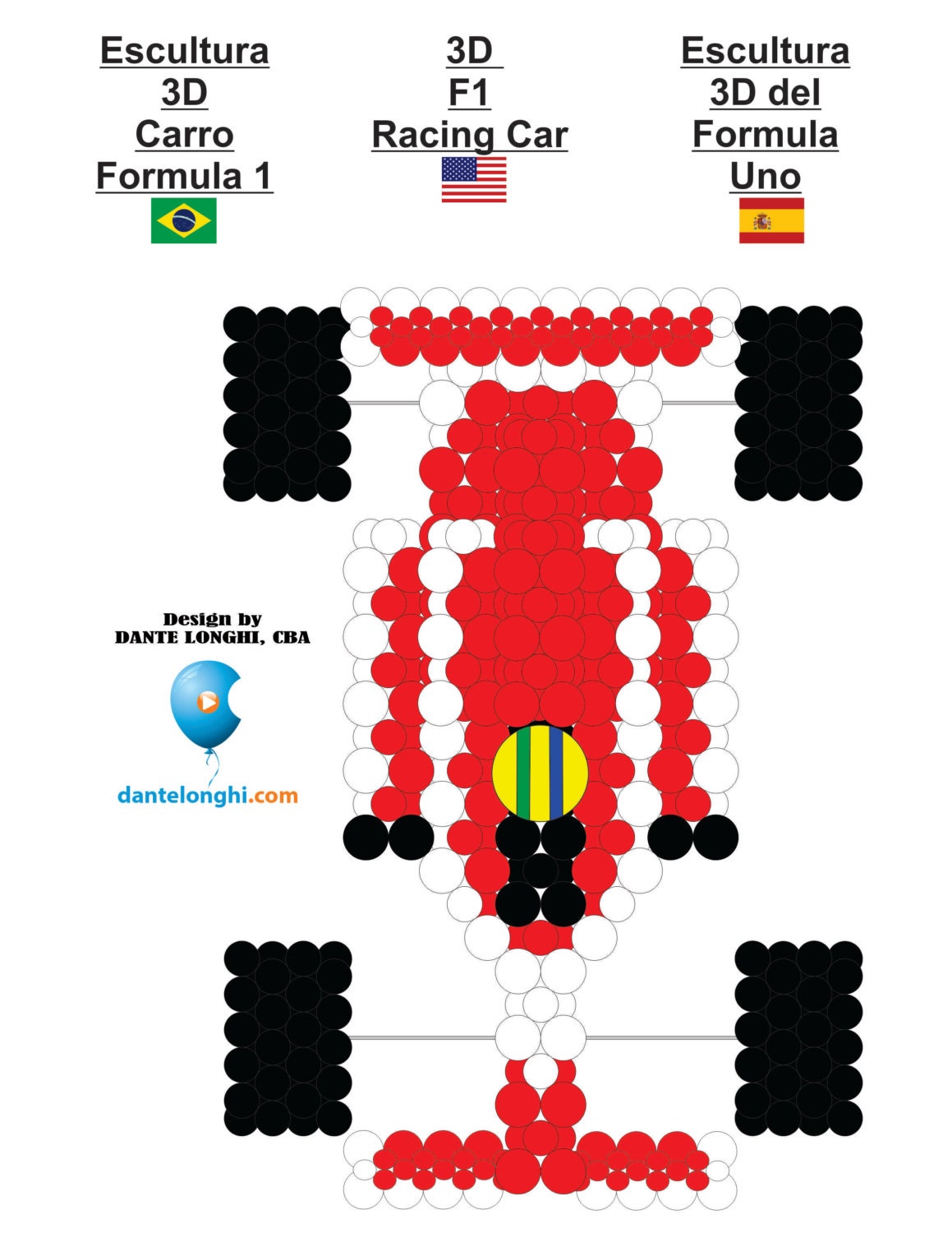 F1 Racing Car Sculpture