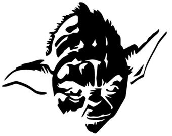 Yoda decal | Etsy