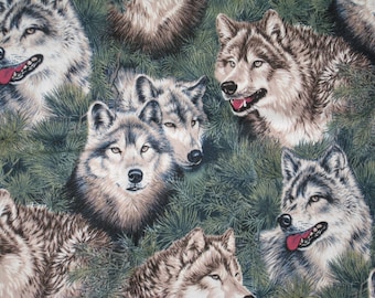 Wolf curtains | Etsy