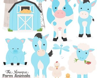 Premium Farm Animals Clip Art & Vectors Farm Animals