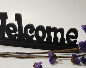 Welcome sign stand | Etsy