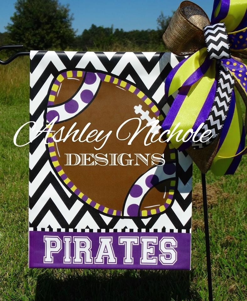 Team Spirit Football Flags Vinyl Garden Flag