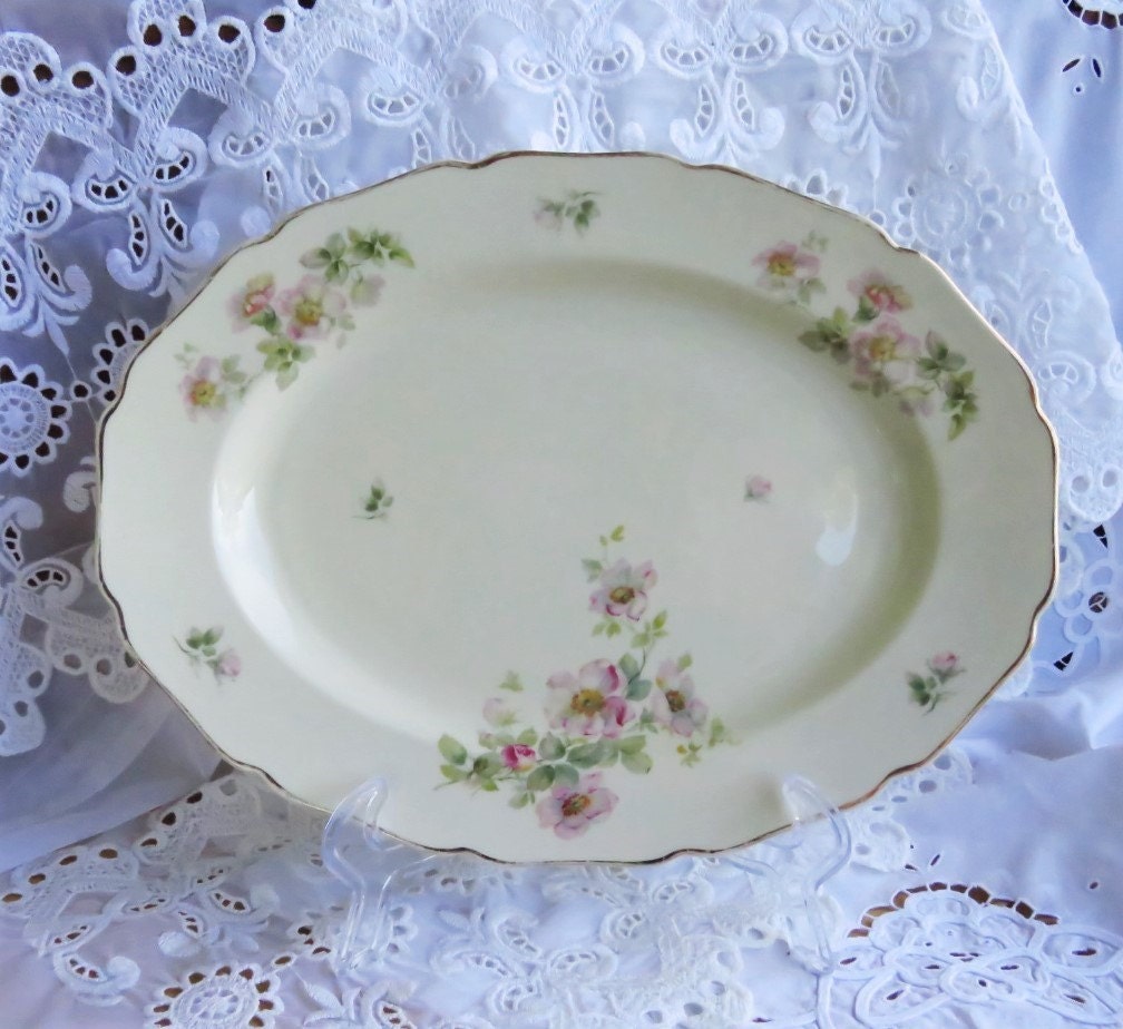 Rosenthal 15 Inch Platter/ Continental Ivory/ Vintage China/ 1950s ...