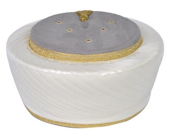 Muslim Men's Hat Cap Handmade Black Sarik Takke Islam