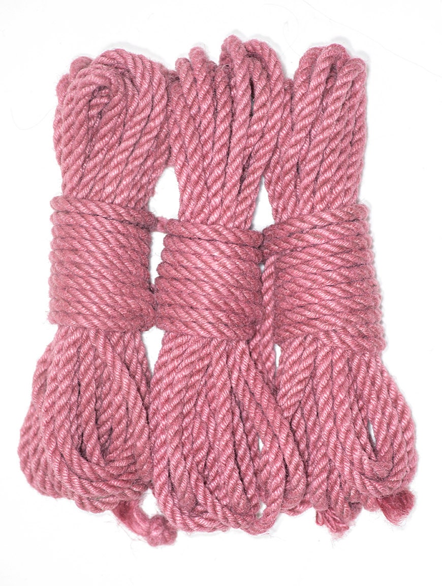 Jute bondage rope pink