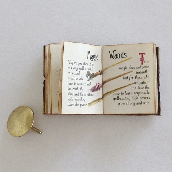 Miniature 'Aged' Magic & Spell Book with by MichellesMiniatures