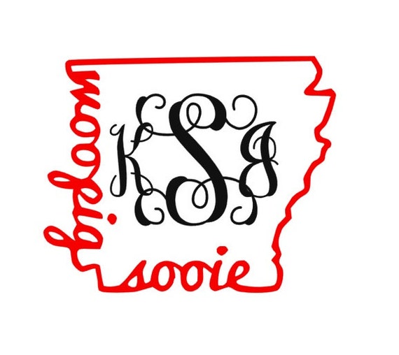 Woo Pig Sooie Arkansas Decal FREE SHIPPING by KirstensPlace