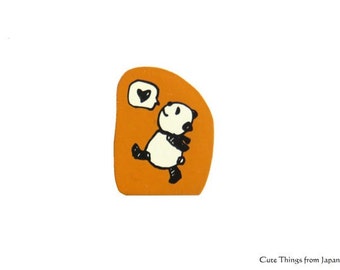 Panda rubber stamp | Etsy