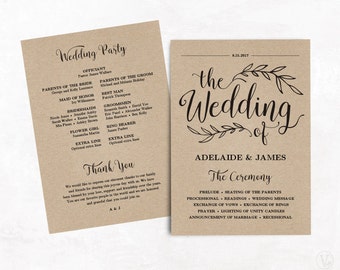 DIY Printable Wedding Stationery Templates by VineWedding on Etsy
