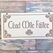 Céad míle fáilte plaque Gaelic irish welcome sign laser cut