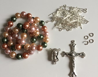 Unique rosary kit related items | Etsy