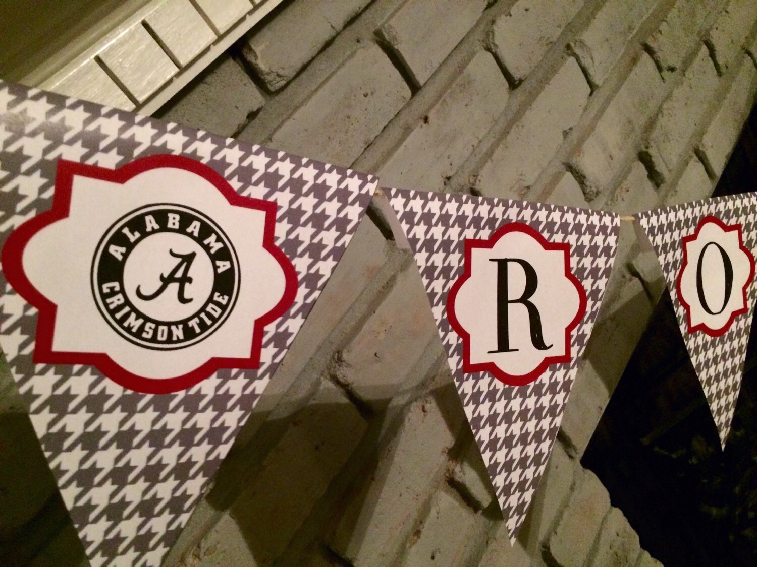 ALABAMA PENNANT Printable Roll Tide Crimson Tide