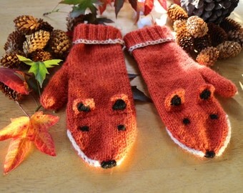 Animal mittens | Etsy