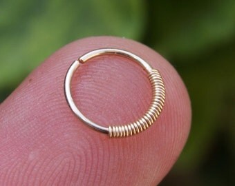 Tiny nose ring | Etsy