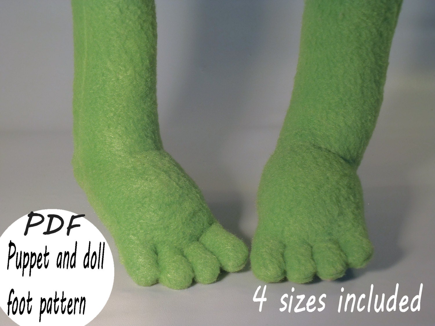 Puppet feet pattern doll feet Puppet pattern puppet foot