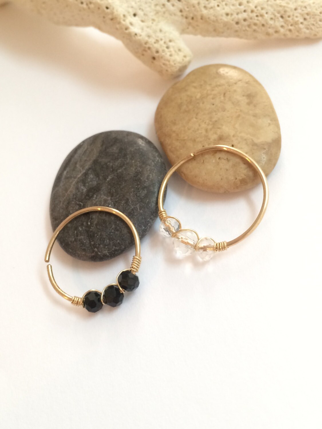 Gold Conch Earrings X2 Conch Piercing Conch Hoops Conch