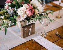 Popular items for wood table numbers on Etsy