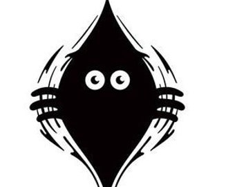 Peeking decal | Etsy