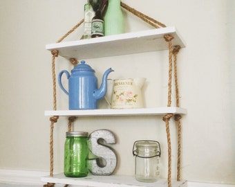 Unique hanging bookshelf related items | Etsy