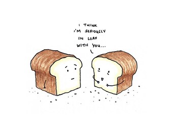 Funny bread pun | Etsy