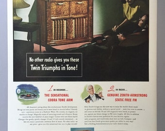 Zenith radio ad | Etsy