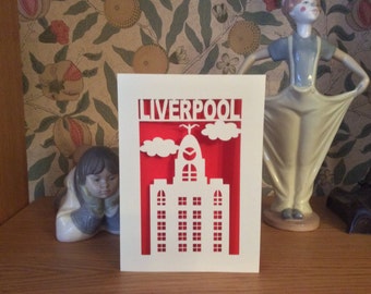 Liverpool skyline | Etsy