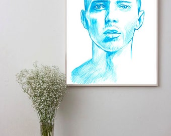 Hot guy poster | Etsy